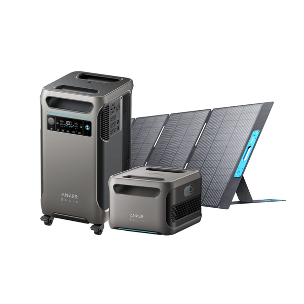 Anker SOLIX F3800 / +1 Expansion Battery +1 400W Portable Solar Panel ...